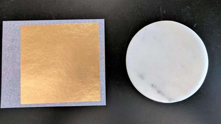 DIY Laser-Cut Gold Leaf Drink Coasters - Seattle Food Geek